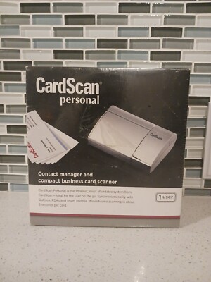 CardScan Personal V8 Pass-Through Scanner NEW SEALED 792980084803 ...