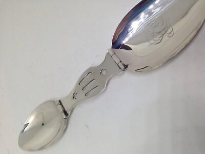 A. STOWELL & CO. Sterling Silver FOLDING TRAVEL or MEDICINE SPOON ...