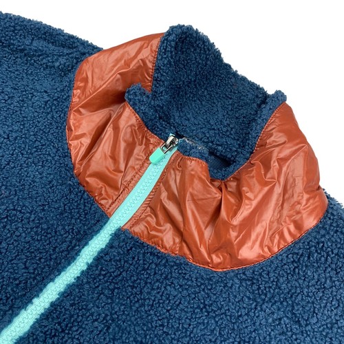 Fabletics Women's Plus Teddy Bear Sherpa Fleece 1/4 Zip Pullover Navy ...