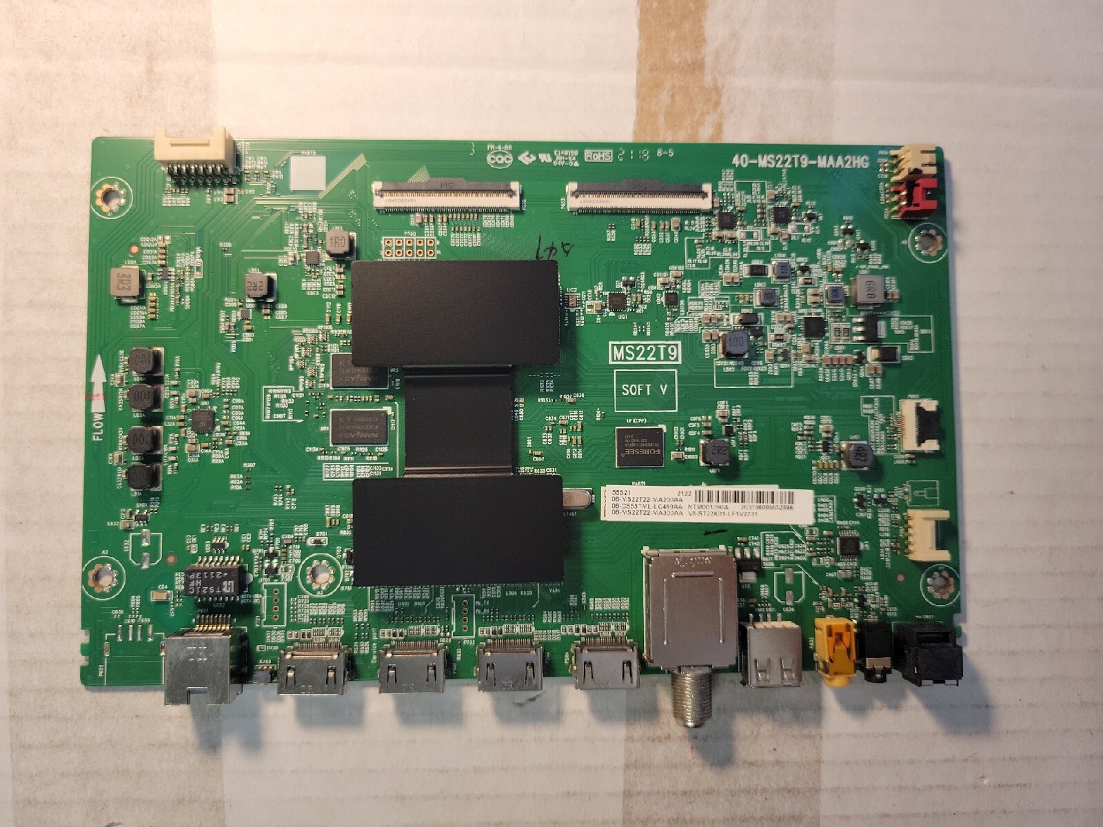 TCL 55S21 MAIN BOARD PN: 08-CS55TML-LC469AA BN: 40-MS22T9-MAA2HG | eBay