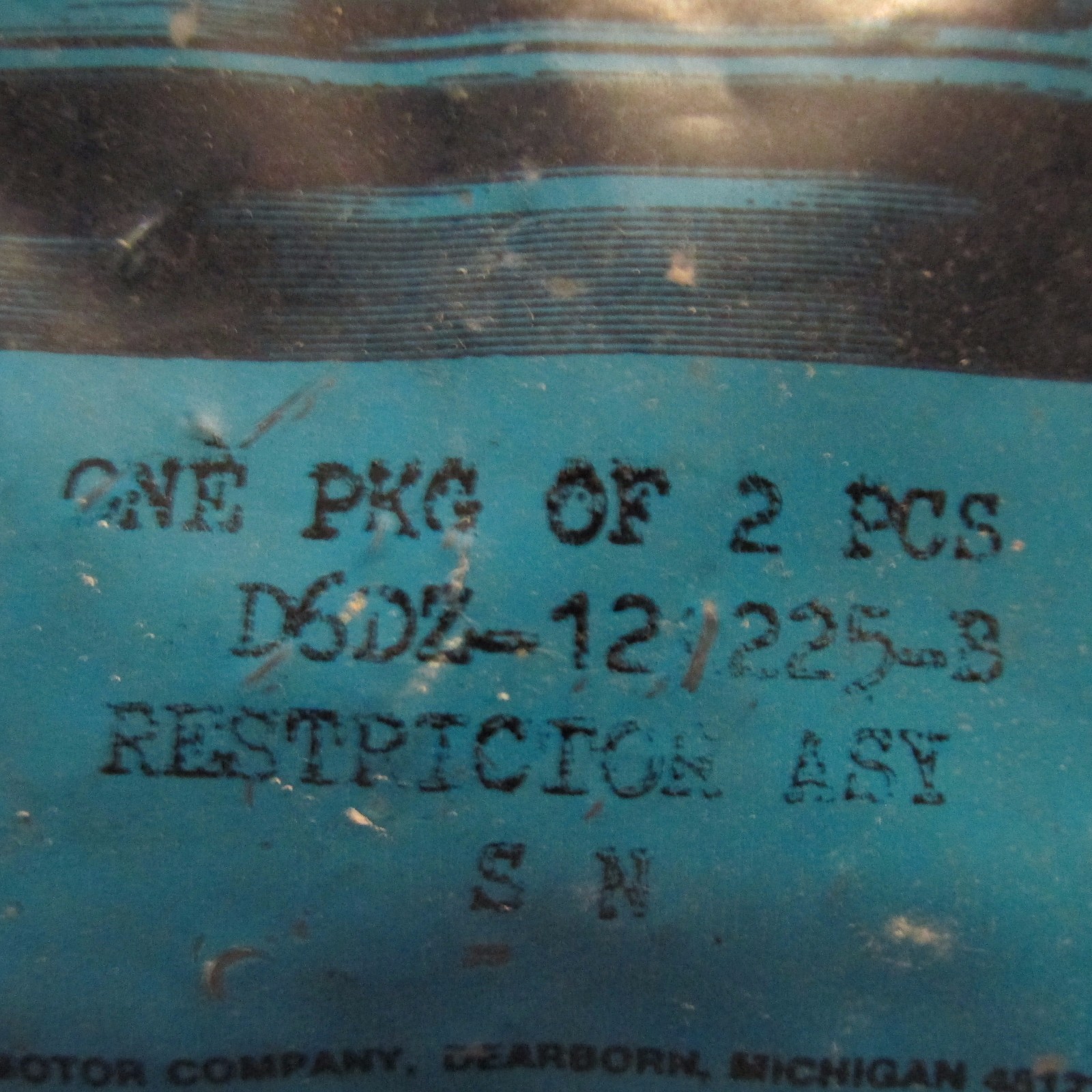 NOS 1979 - 1982 FORD MUSTANG 2.3L TURBOCHARGED VACUUM RESTRICTOR D6DZ ...