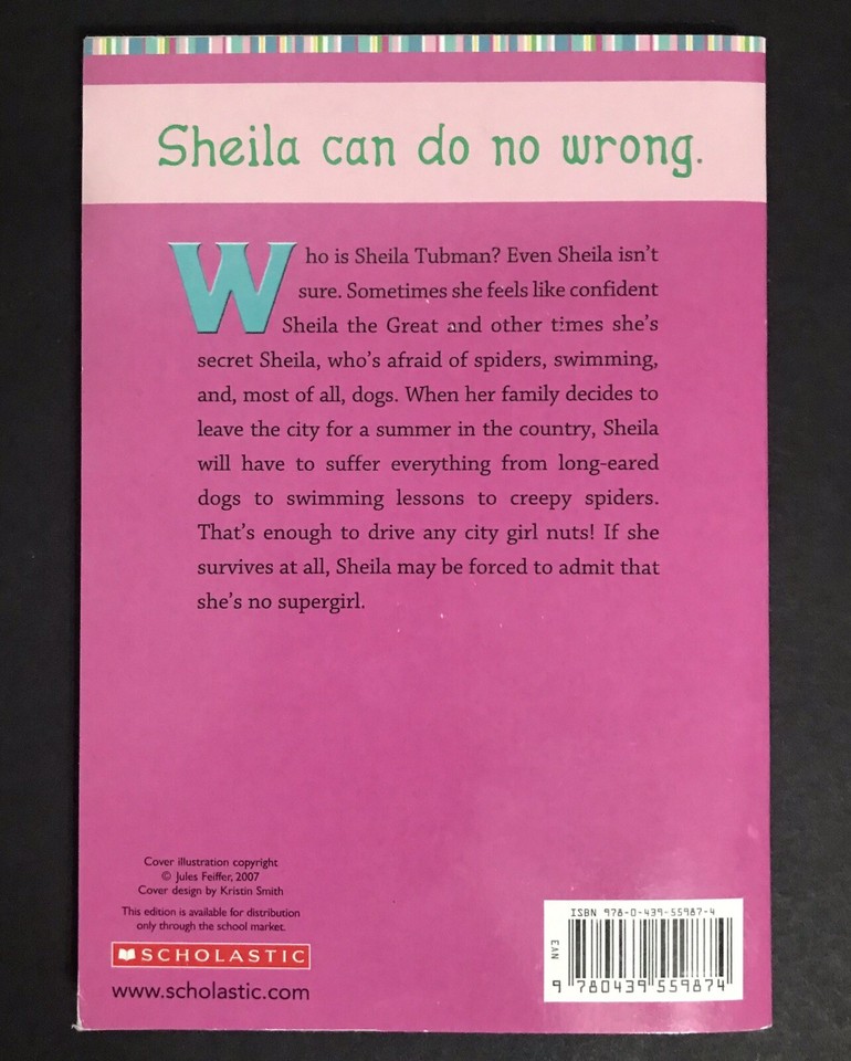 OTHERWISE KNOWN AS SHEILA THE GREAT Judy Blume 1972 (2004 Scholastic ...