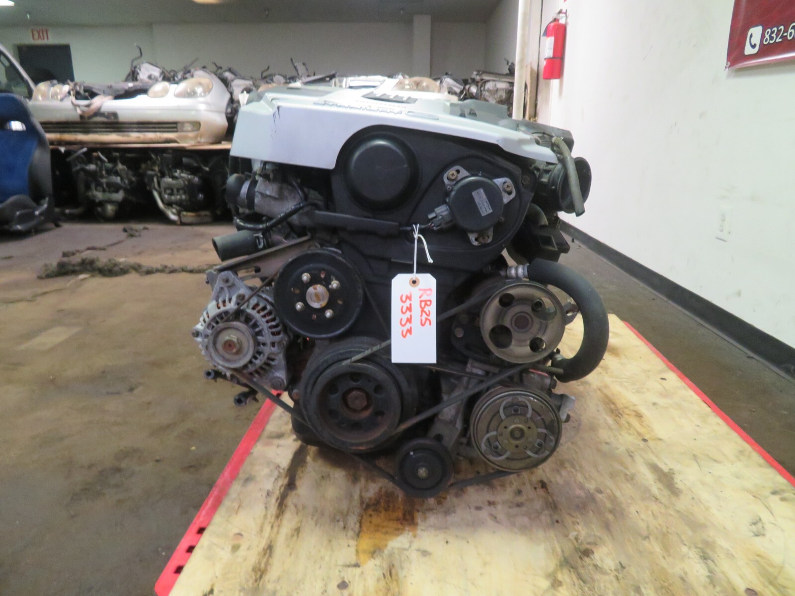 JDM Nissan Skyline R34 RB25DE NEO 2.5L Non Turbo Complete Engine ECU ...