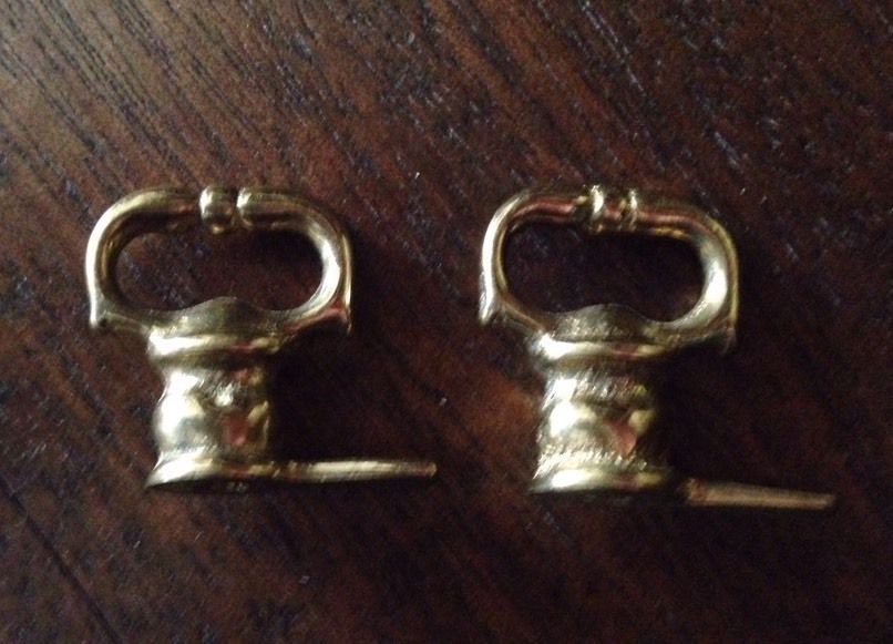 2 Brass Mock Key Pull Fake Key Knobs | eBay