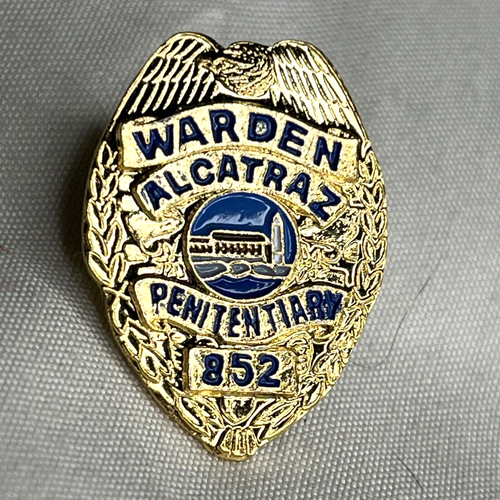 Alcatraz Pin Warden Penitentiary Badge Design Travel California ...