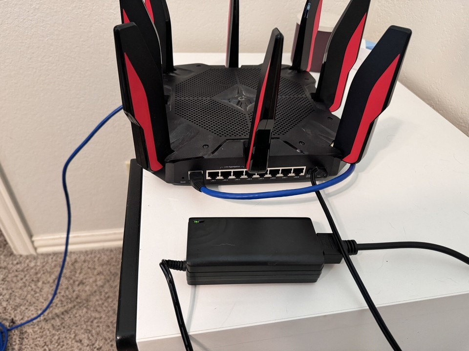 TP-LINK Archer AX11000 Tri-Band Wi-Fi 6 Gaming Router - Black/Red ...