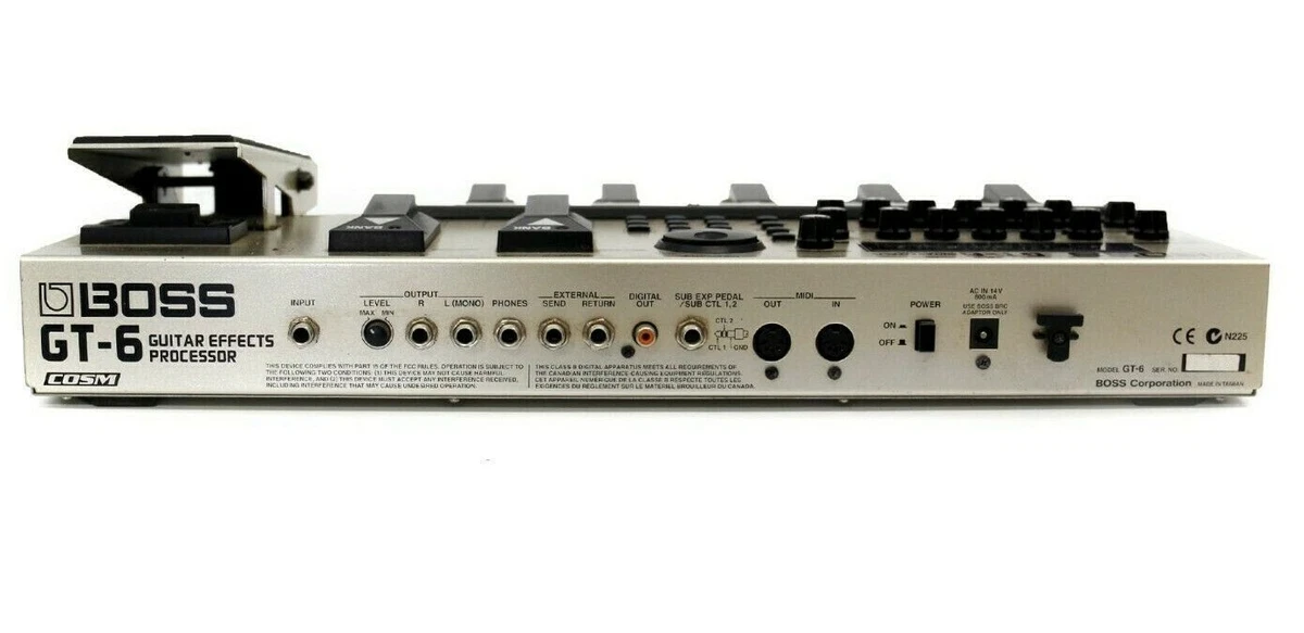 BOSS GT-6 GUTAR EFFECTS PROCESSOR-