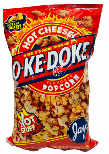 Okedoke HOT Cheese Flavored Popcorn Jays 7.5 oz O Ke Doke | eBay