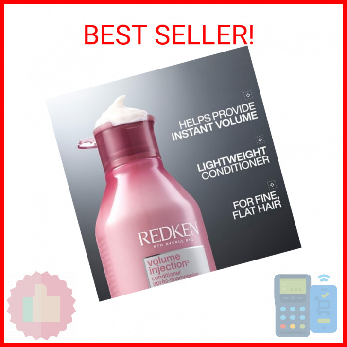 Redken Volume Injection Conditioner For Fine Hair - Adds Lift & Body ...