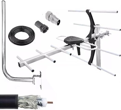4G DIGITAL TV AERIAL KIT FREEVIEW AND HD FOR INDOOR OUTDOOR OR LOFT ...