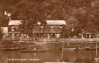 The Black Rabbit Pub Arundel unused RP old pc EAS | eBay