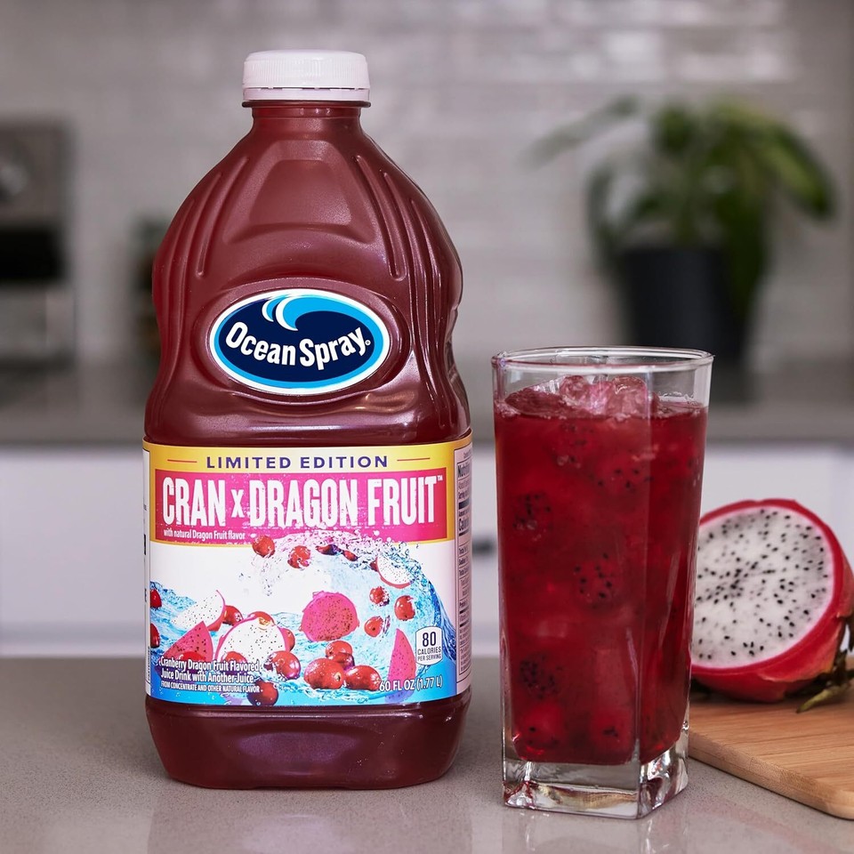 (2 Pack) Ocean Spray Cranberry Dragon Fruit Juice Drink, Limited ...