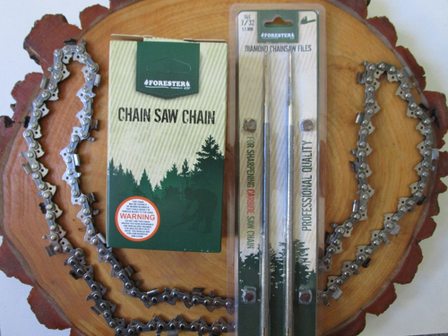 16" Carbide Tipped Chain 325x 058 x 66 2 Pack Files For Husqvarna and ...