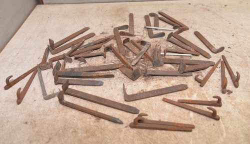 25+ antique log dogs logging rafting railroad nail hook spikes ...
