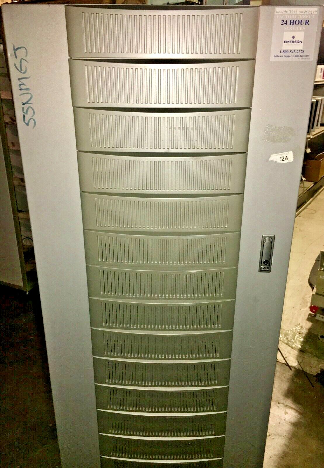 Liebert NX Emerson 20kVA UPS Backup Battery System Cabinet NO BATTERIES ...