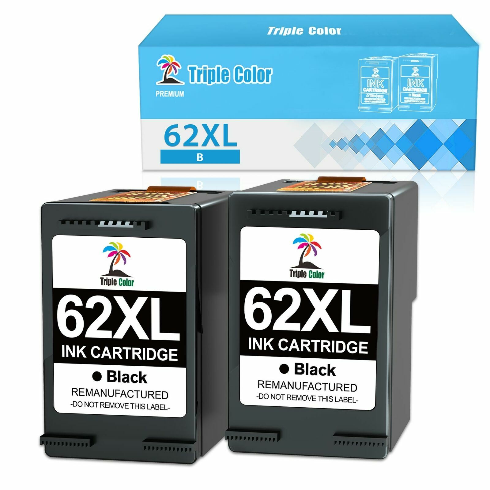 Black/Color HP 62XL Ink for HP ENVY 5540 5544 5545 5549 5661 5663 5664 ...