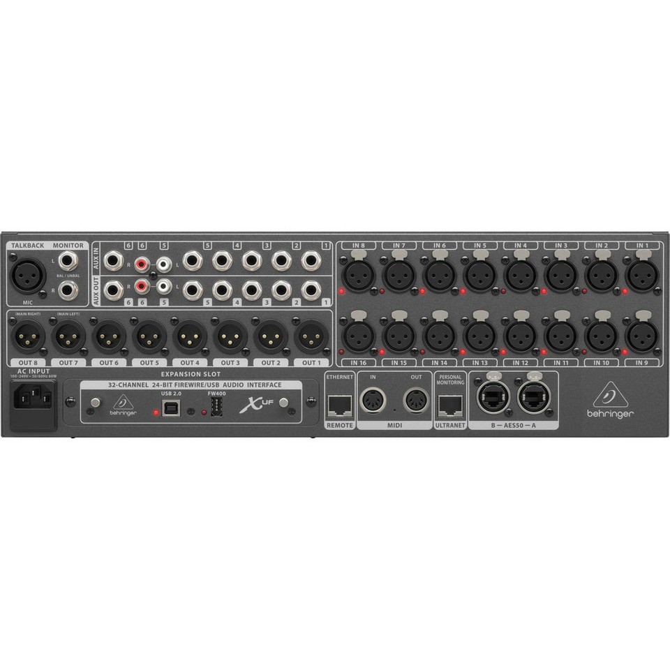 Behringer X32 Rack 40-Input 25-Bus Digital Rack Mixer with 16 ...