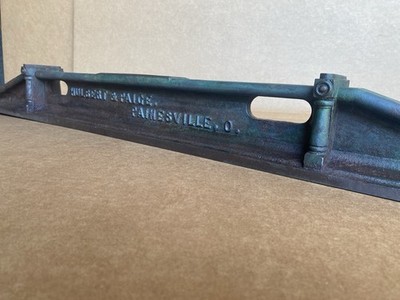 Hulbert-Paige 48" Ornate Millwright Camelback Cast Iron Straight Edge ...