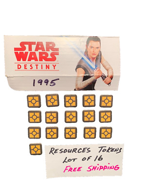 Star Wars Destiny RESOURCES TOKENS LOT OF 16 Game Replacement Pieces ...