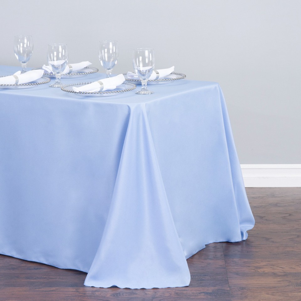 LinenTablecloth 90 x 156 in. Rect Poly Tablecloths,33 Color! Wedding ...