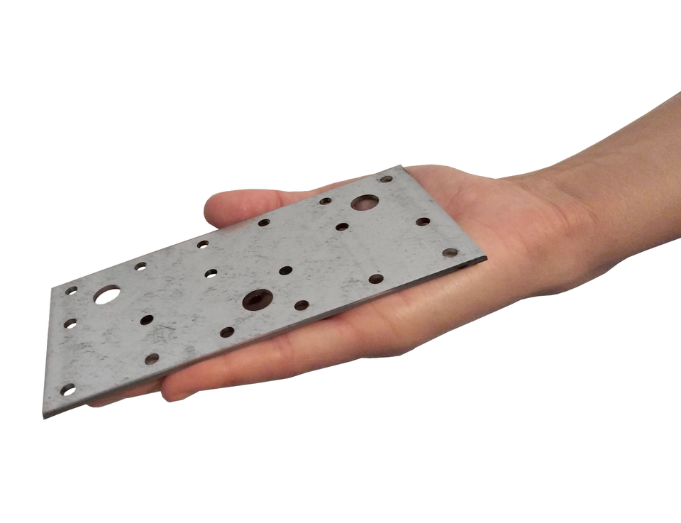 Heavy Duty Flat Metal Connecting Joining Plate Wood Timber Galvanised ...