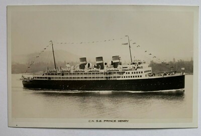 Canada RPPC Postcard CN SS Prince Henry ship steamer Gowen Sutton ...