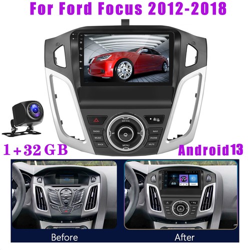 Para 2012-2018 Ford Focus Car Estéreo Radio 9" Android 13 GPS Navi OBD2 ...