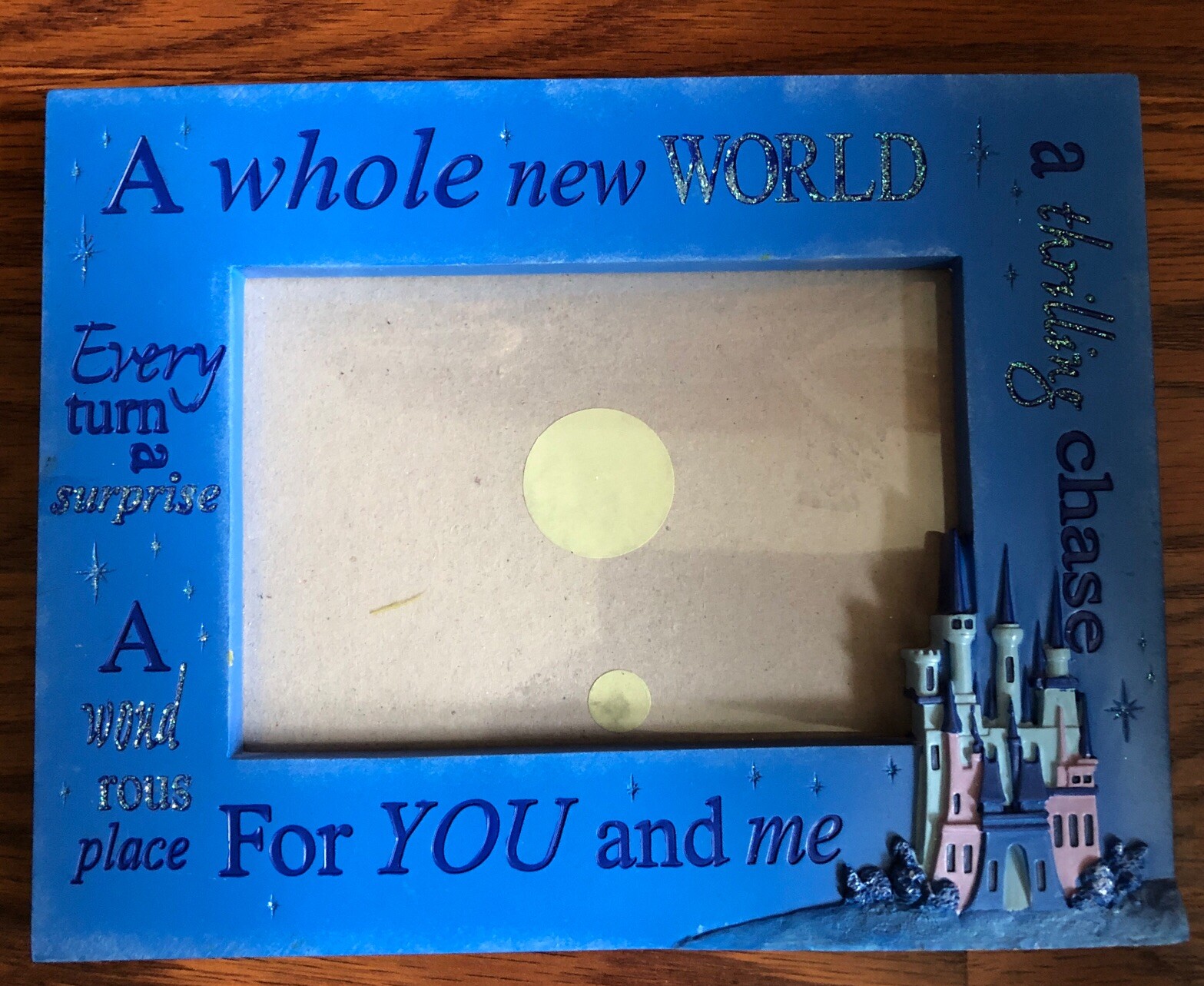 Walt Disney World Picture Frame of Castle Brand New (A Whole New World ...
