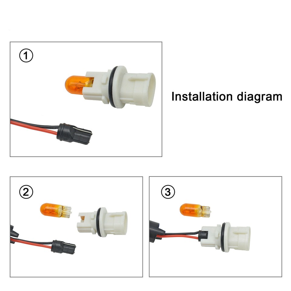 For 02-08 Mini Cooper R50 R52 R53 LED Rear Side Marker Lights Turn ...