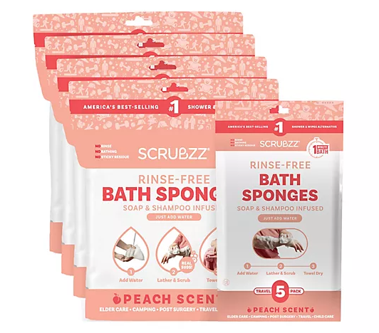 Rinse-Free Bath Sponges 105 Pack | Single-Use Shower Cleansing Wipes | eBay