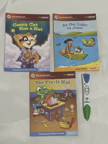 LeapFrog Leap Reader Rechargeable Stylus Pen And Books!No Charger ...