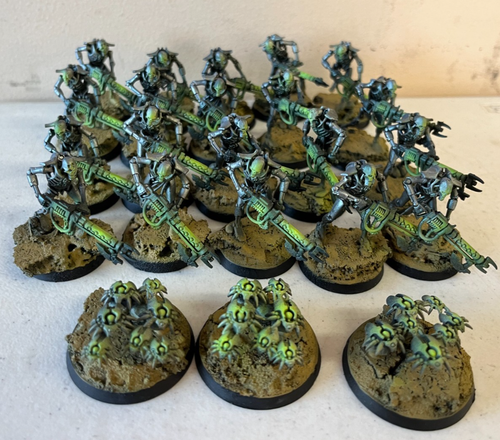 Necron Warriors (20) with 3 Scarab Swarms "B" - Necrons - Warhammer ...