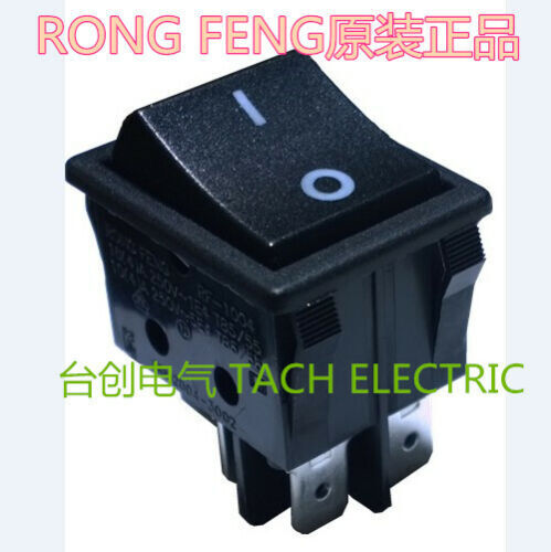 1pc RONG FENG RF-1004 Rocker Switch 4 Pins 2 Positions 16A 250VAC ...