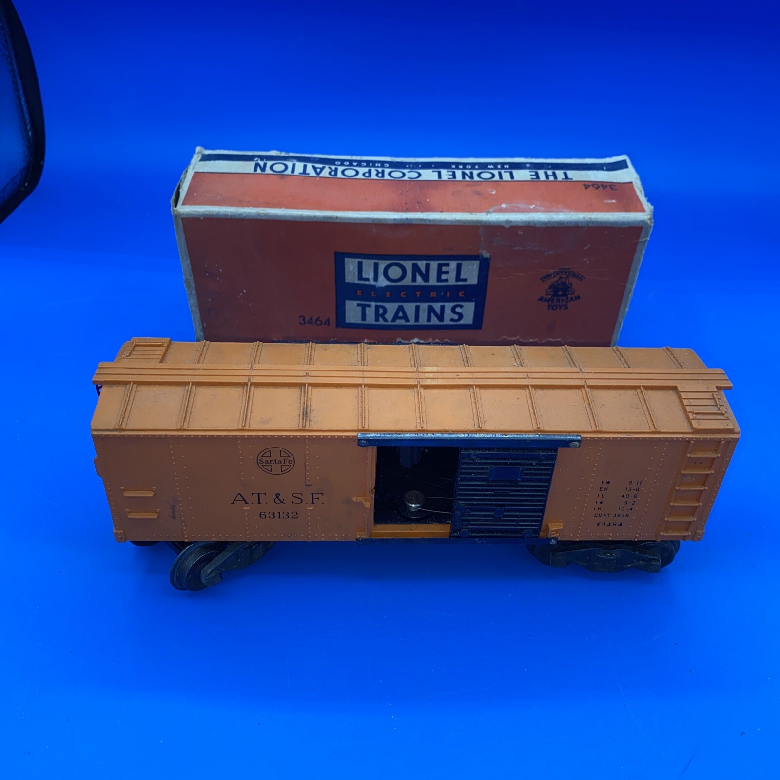 Lionel O-Gauge #3464 Operating Box Car, AT&SF | eBay