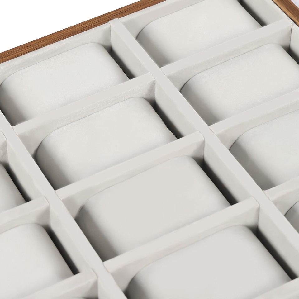 30 Slot Watch Display Jewelry Wooden Box Storage Organizer Display Show ...