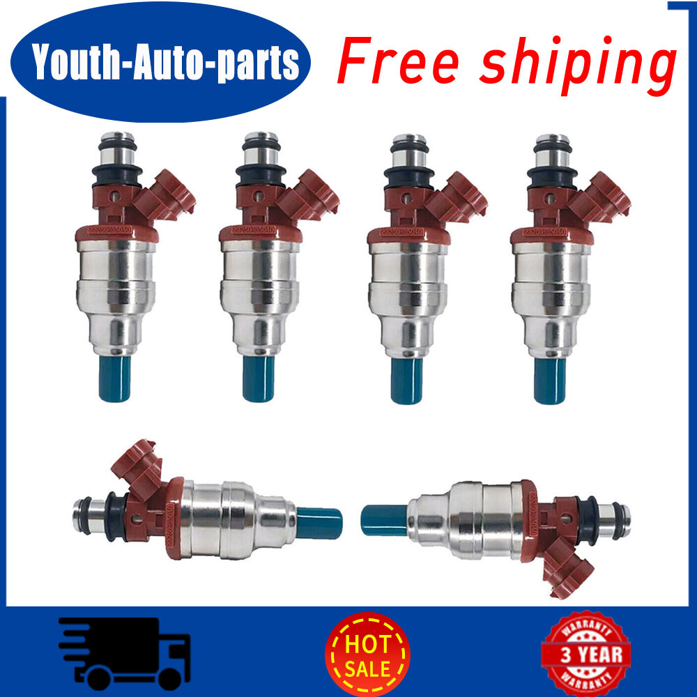 6pcs New Fuel Injectors For 1989-1995 1992 Toyota 4Runner, T100, Pickup ...
