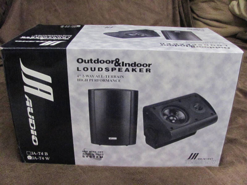 Brand New JA Audio Indoor Outdoor Surround Sound Speaker Set White ...