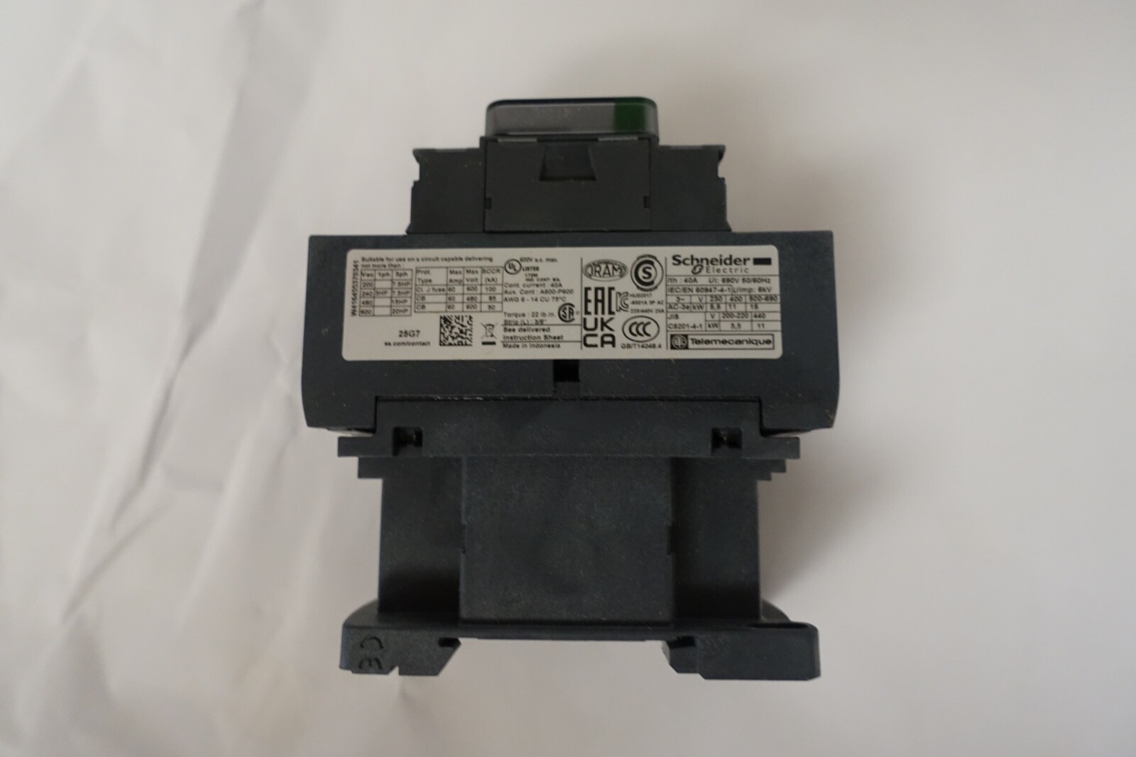 schneider/tesys LC1D25G7 contactor 034973 | eBay