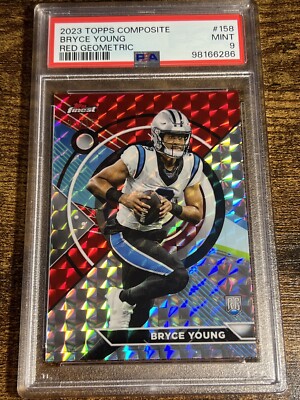 BRYCE YOUNG 2023 Topps Composite Topps Finest RED GEOMETRIC /10 PSA 9 ...
