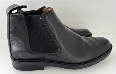 BØRN Brody Chelsea Men’s Black Leather Pull On Boots Size 11 | eBay