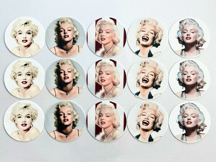 15 Edible Marilyn Monroe Edible Icing Cupcake Cake Topper Decoration ...