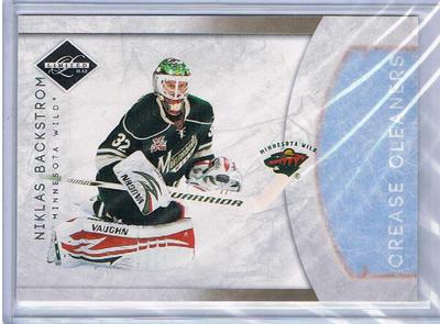 2011-12 NIKLAS BACKSTROM LIMITED CREASE CLEANERS INSERT #12 WILD #114/ ...