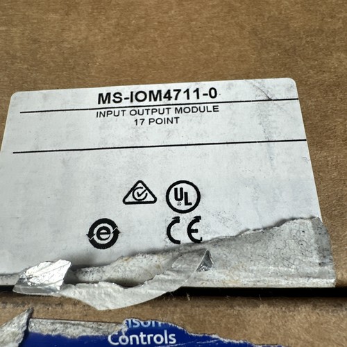 JOHNSON CONTROLS METASYS IOM CONTROL MS-IOM4711-0 REV V SW VER 6.2 | eBay
