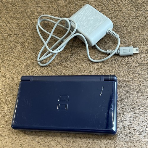 Nintendo DS Lite Handheld Console Enamel Navy Blue - REGION FREE Tested ...