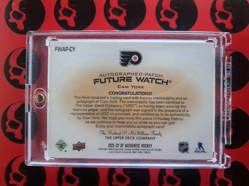 2021-22 Cam York Future Watch Auto Patch /100 Rookie #FWAP-CY RC UD ...