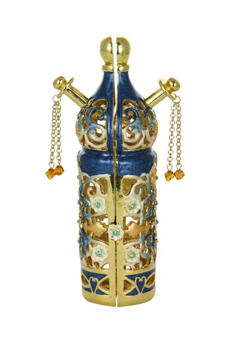 6" Inch Jewish Blue and Gold Ornate Metal Torah Scroll Holder | eBay