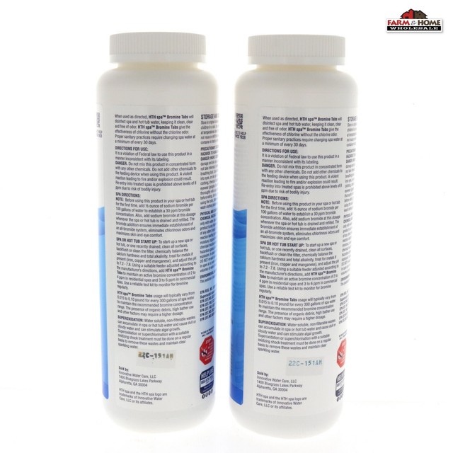 HTH Spa Bromine Tabs Chemical Sanitizer for sale online | eBay