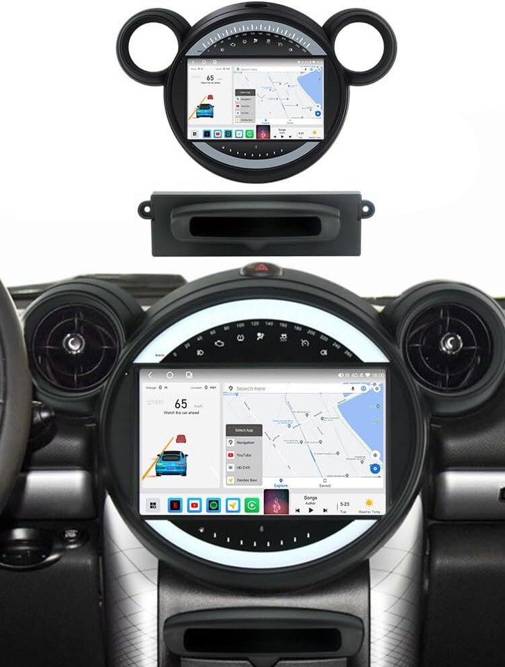 For 2010-2016 Mini Cooper R56 R60 Android 13 Carplay Car Stereo Radio ...