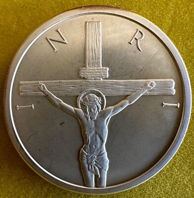 2015 Jesus Christ Crucifixion INRI Silver Shield 2oz .999 Fine Silver ...