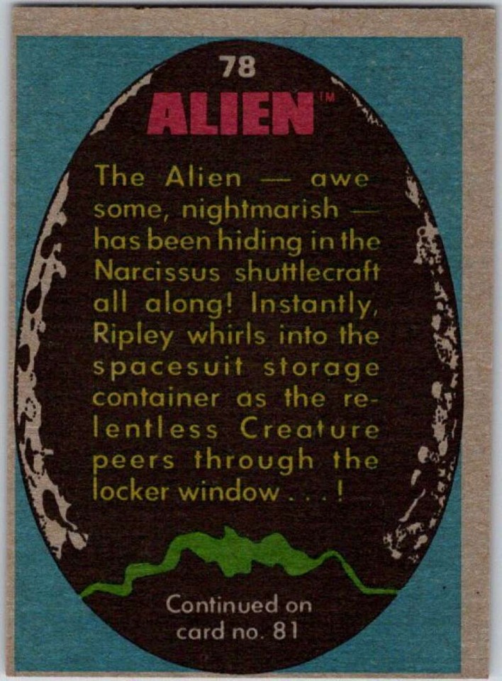 1979 Alien #78 It Lives to Destroy V45970 | eBay